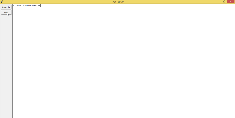 Simple Text Editor App Using Tkinter In Python Free Source Code Sourcecodester